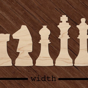 Chess Pieces Cut Out - Board Game Shape - Laser Cut Chess Pieces From ...