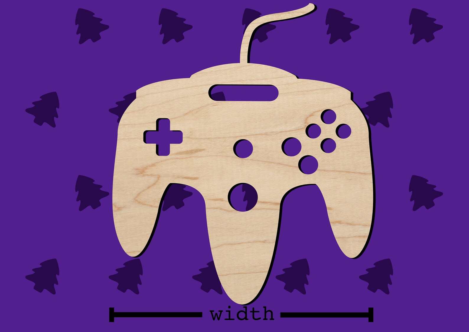 Classic Video Game Controller Cut Out Laser Cut From Wood - Etsy