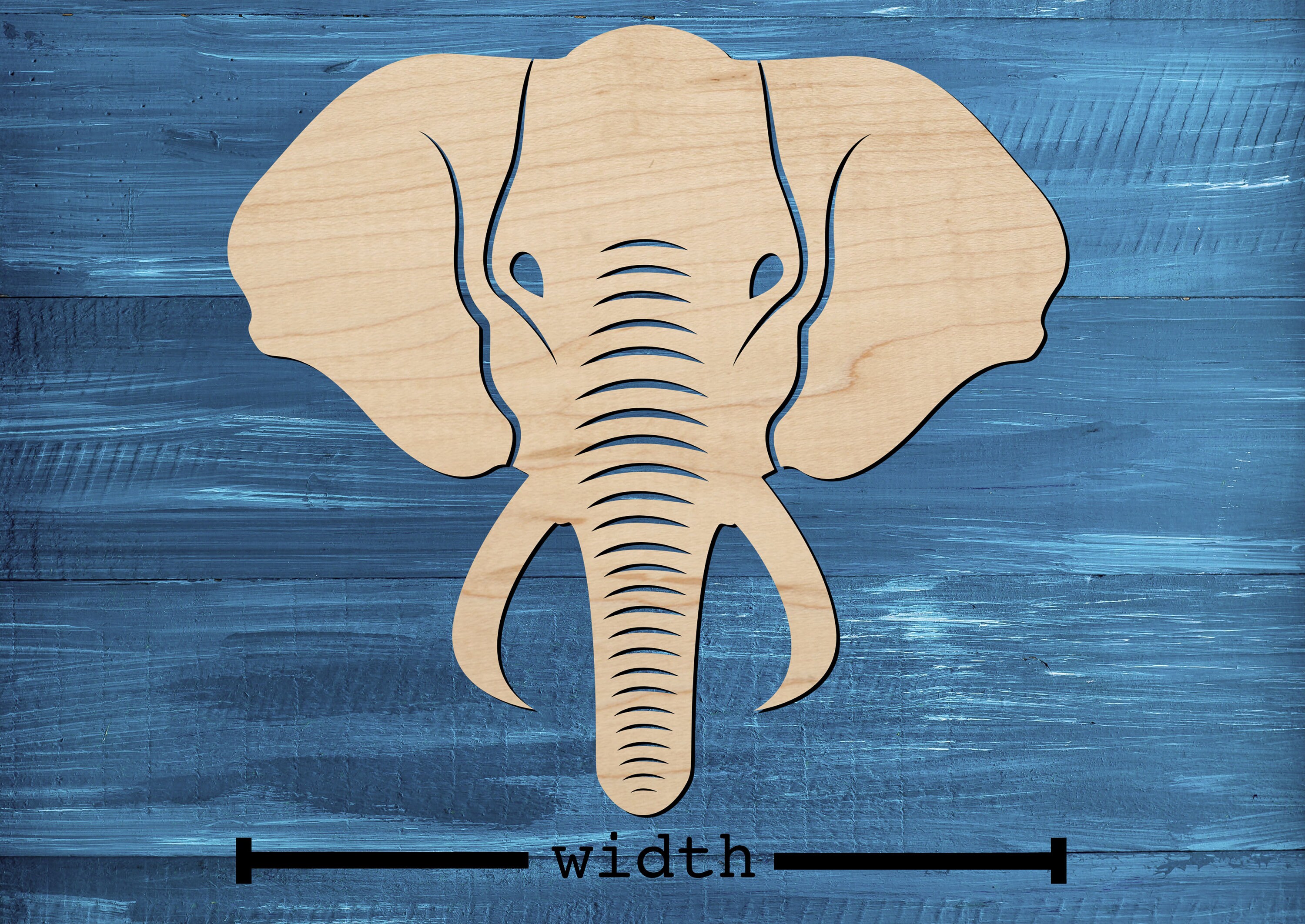 Elephant Cut Out Animal Shapes Laser Cut from Wood | Etsy