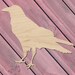 Crow Cut Out - Animal Shape - Laser Cut Bird From Wood - Etsy