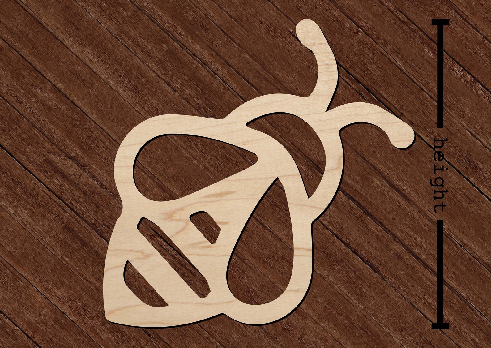 Cartoon Bee Cut Out Insect Shape Laser Cut Honey Bee From - Etsy