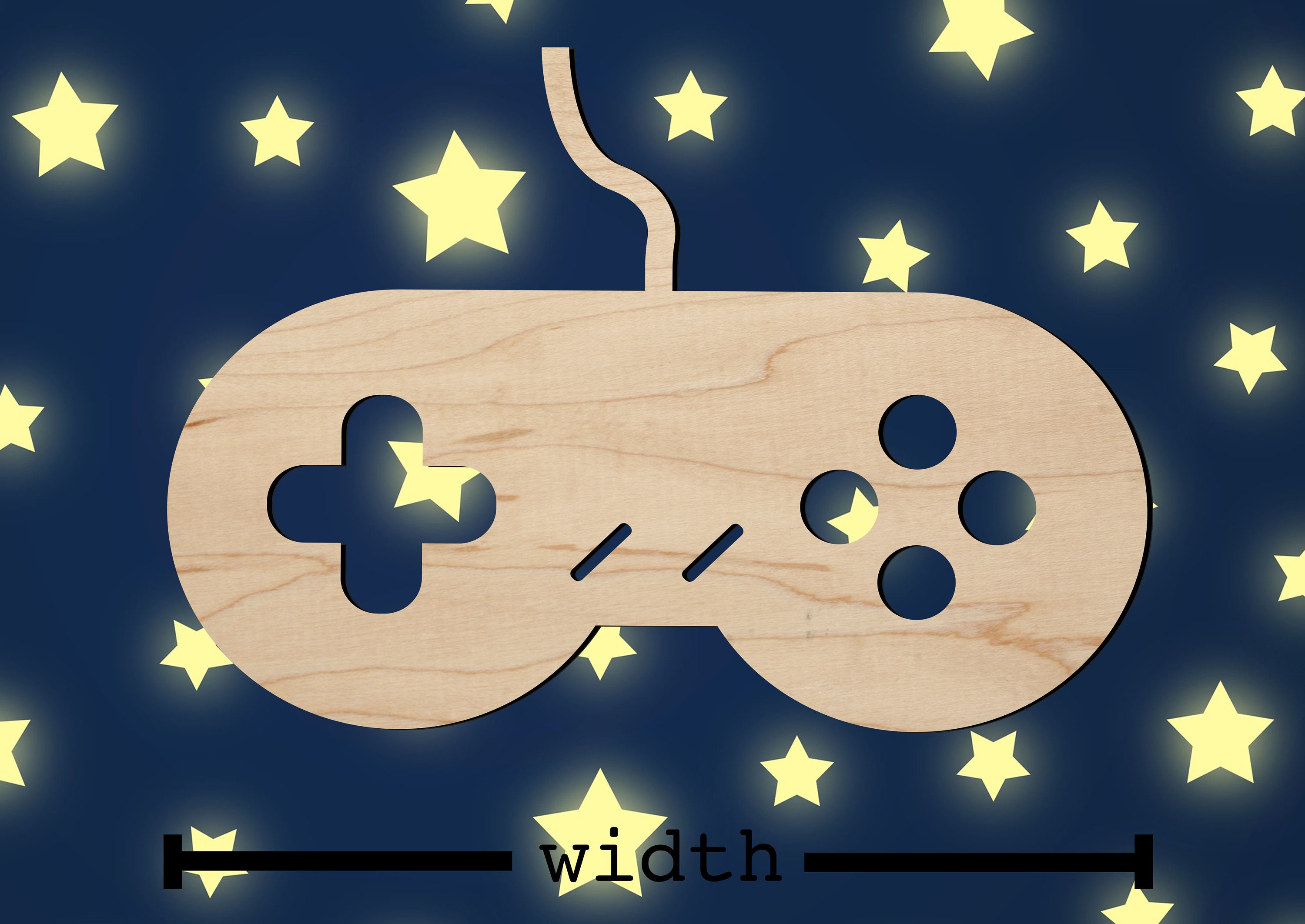 Classic Controller Cut Out Laser Cut From Wood | Etsy