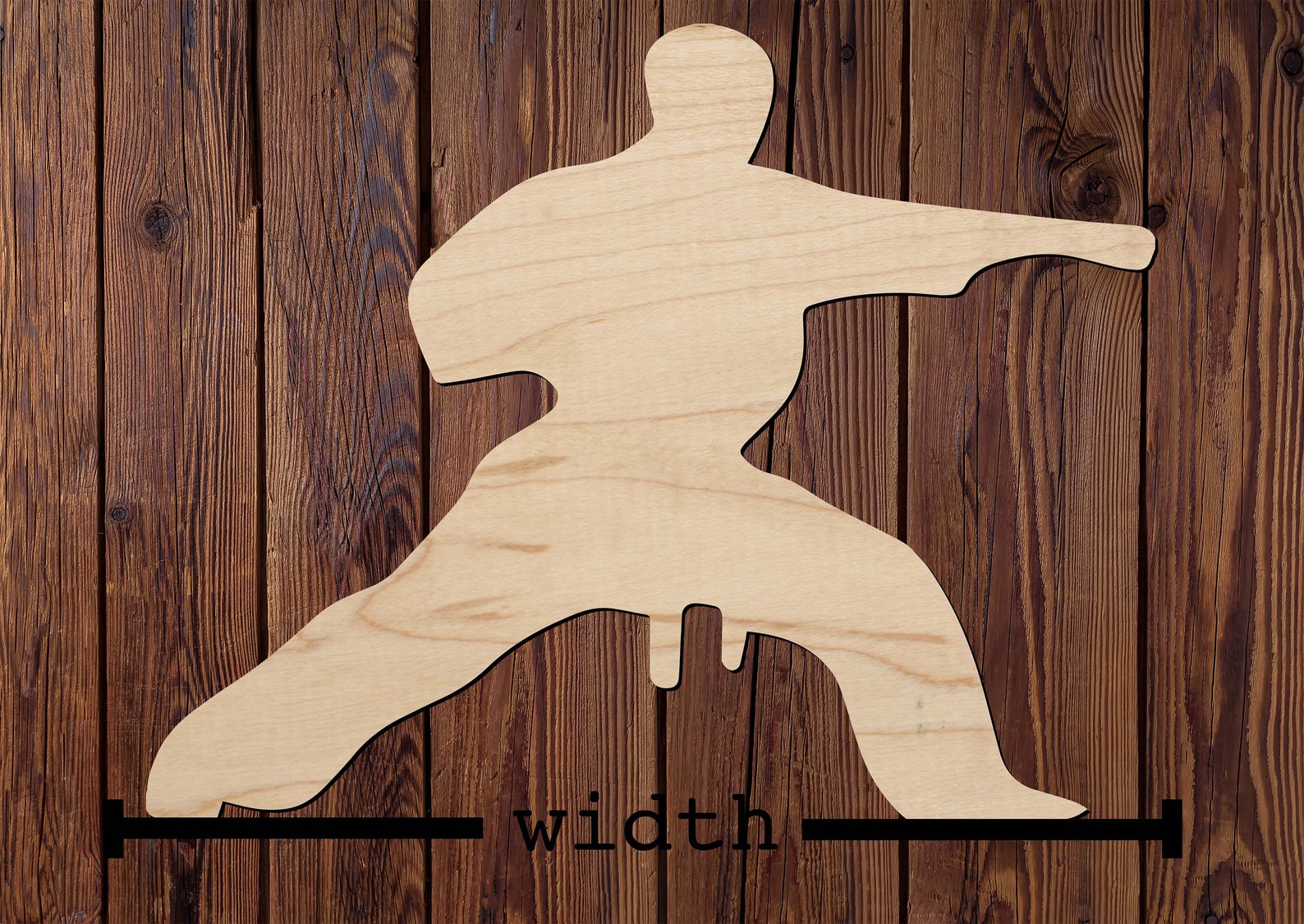 Karate Punch Cut Out Ninja Shape Laser Cut Fighter From | Etsy