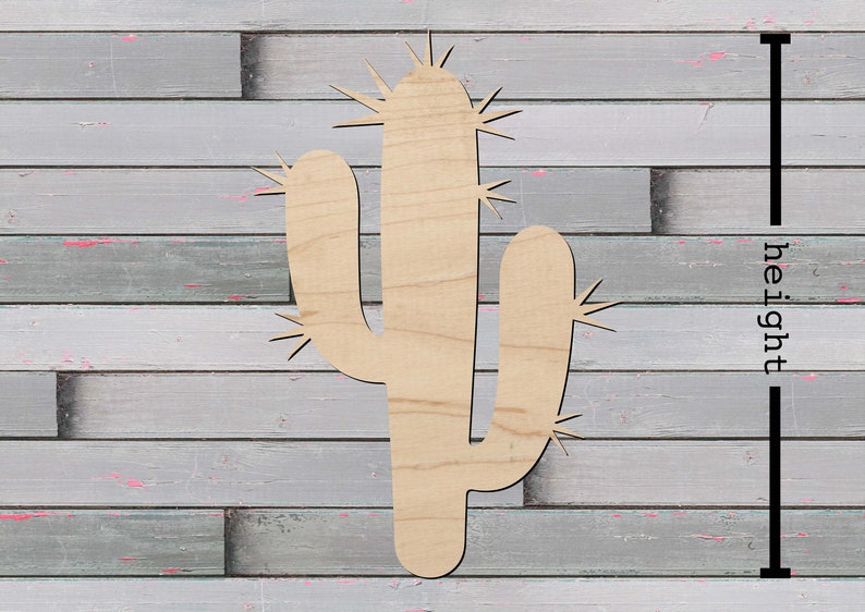 Cactus Cut Out - Desert Shape - Laser Cut Cactus From Wood - Etsy