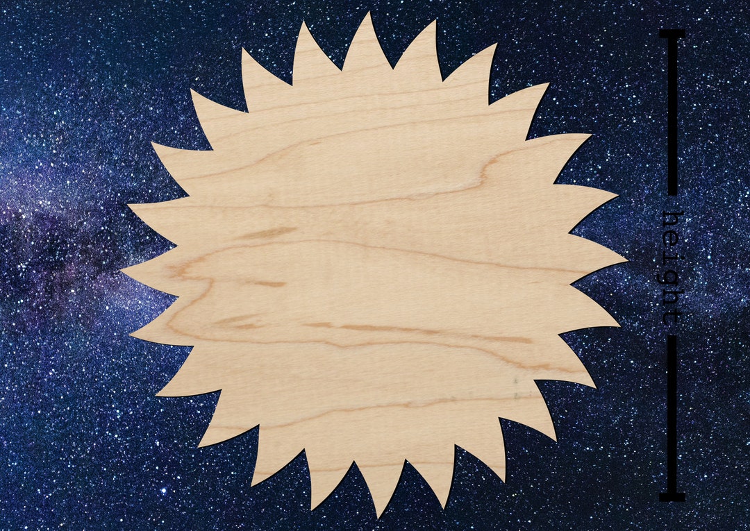 The Sun Soleil - Laser Cut Out Wood Shape Craft Supply - Unfinished - Etsy