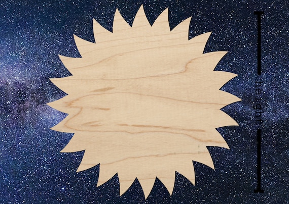 The Sun Soleil Laser Cut Out Wood Shape Craft Supply | Etsy