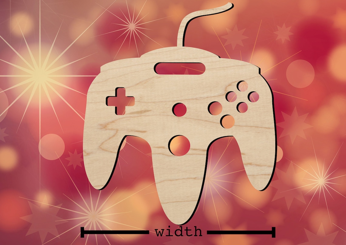 Classic Video Game Controller Cut Out Laser Cut From Wood | Etsy