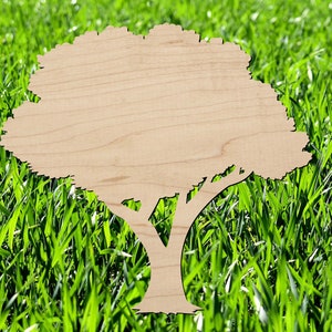 Oak Tree Cut Out - Plant Shape - Laser Cut Tree From Wood - Etsy