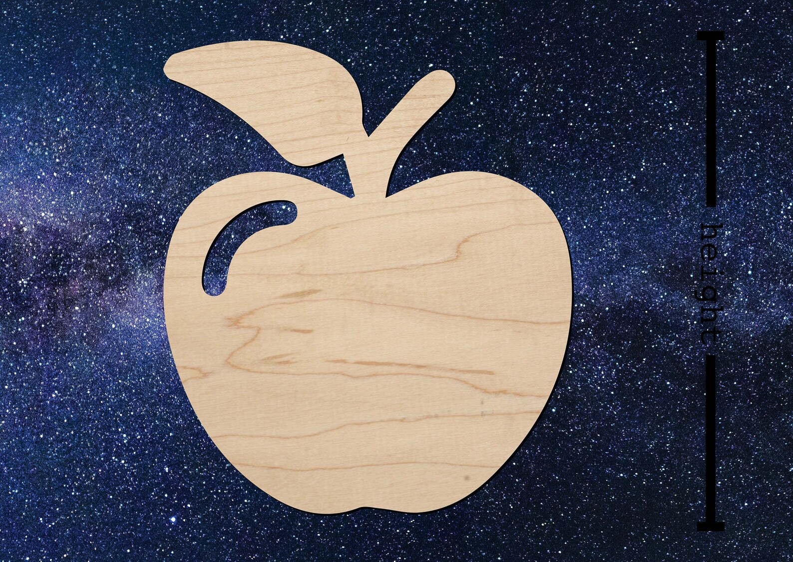 Apple Cut Out - Teacher Shape - Laser Cut From Wood - Etsy