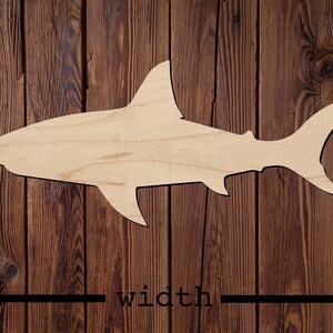 Shark Cut Out Shark Shape Laser Cut Shark From Wood - Etsy