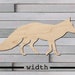 Fox Cut Out Animal Shape Laser Cut Fox From Wood - Etsy