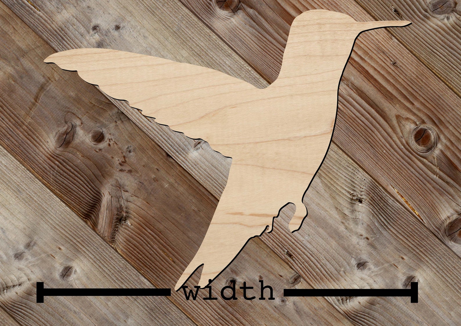 Hummingbird Cut Out - Animal Shape- Laser Cut Bird From Wood - Etsy