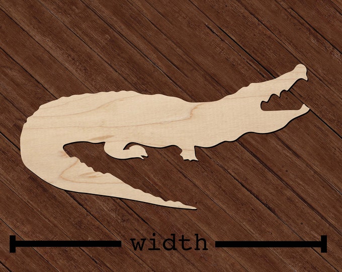 Alligator Cut Out Gator Shape Laser Cut Alligator From Wood - Etsy