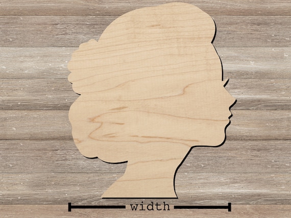 Female Head Cut Out Female Shape Laser Cut Female from | Etsy