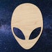 Alien Head Laser Cut Out - Wood Decoration - Etsy