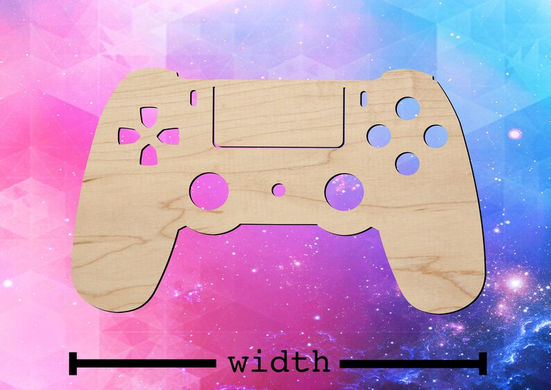 Modern video game console replica Wireless Controller Cut Out | Etsy