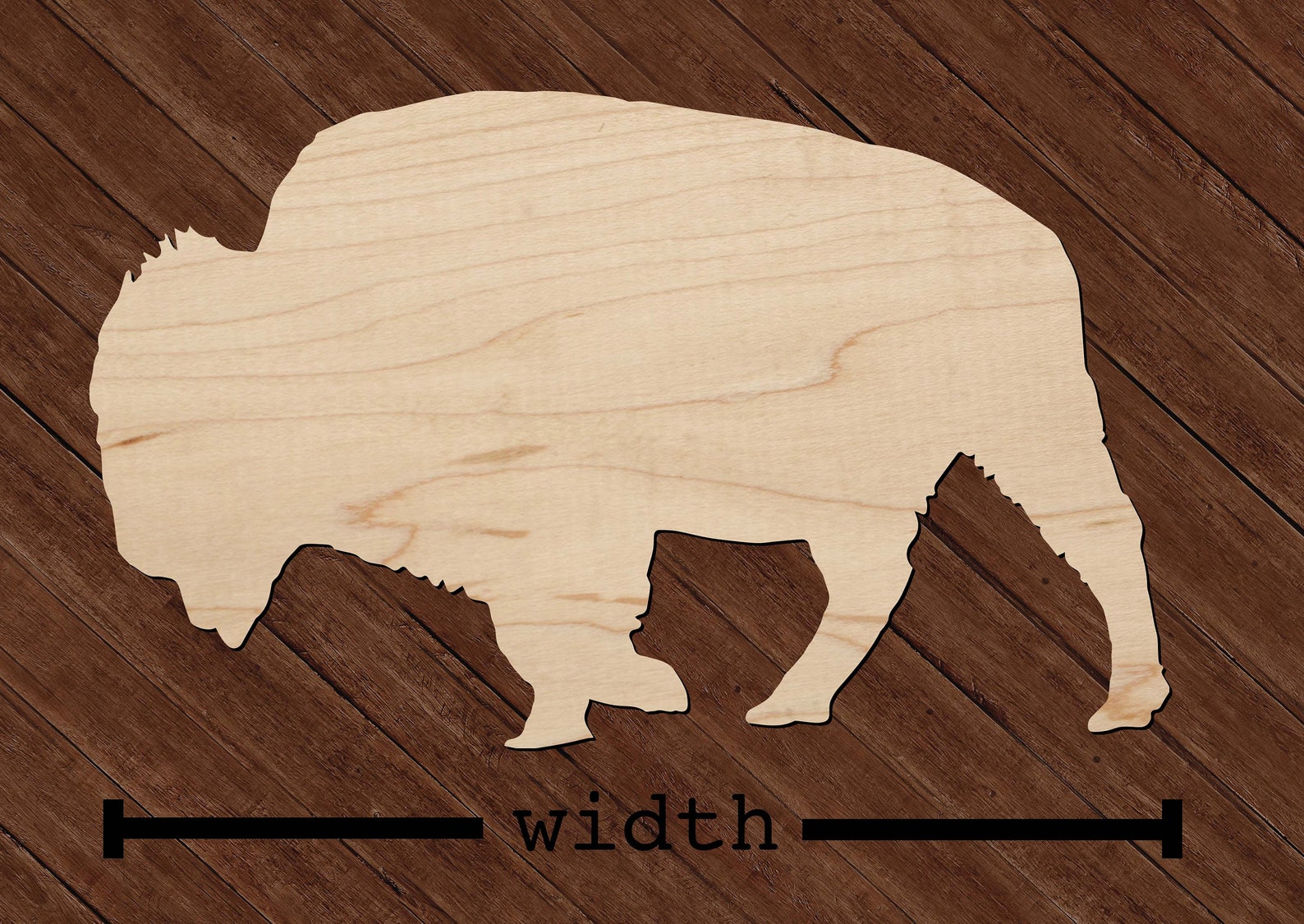Bison Cut Out Animal Shape Laser Cut Buffalo From Wood - Etsy