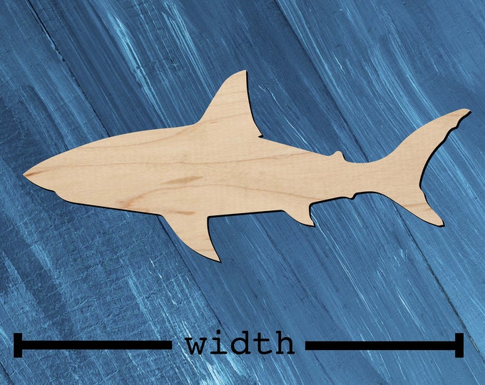 Shark Cut Out - Shark Shape - Laser Cut Shark From Wood - Etsy