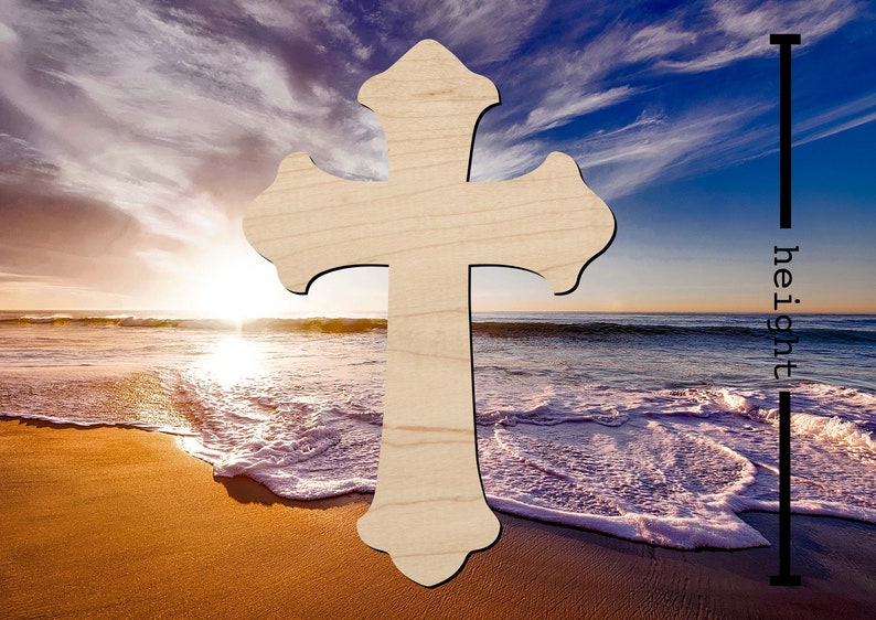 Ornate Cross Cut Out Cross Shape Laser Cut Cross From Wood - Etsy