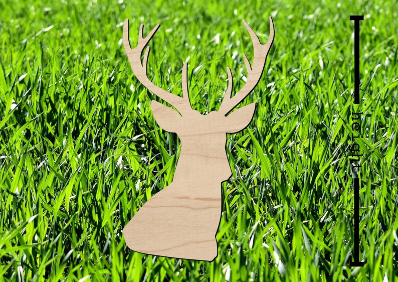 Deer Head Cut Out Animal Hunting Shape Laser Cut Buck From - Etsy