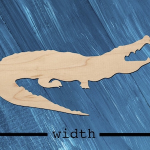 Alligator Cut Out - Gator Shape - Laser Cut Alligator From Wood - Etsy