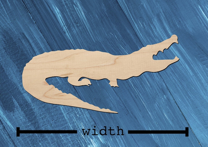 Alligator Cut Out Gator Shape Laser Cut Alligator From - Etsy