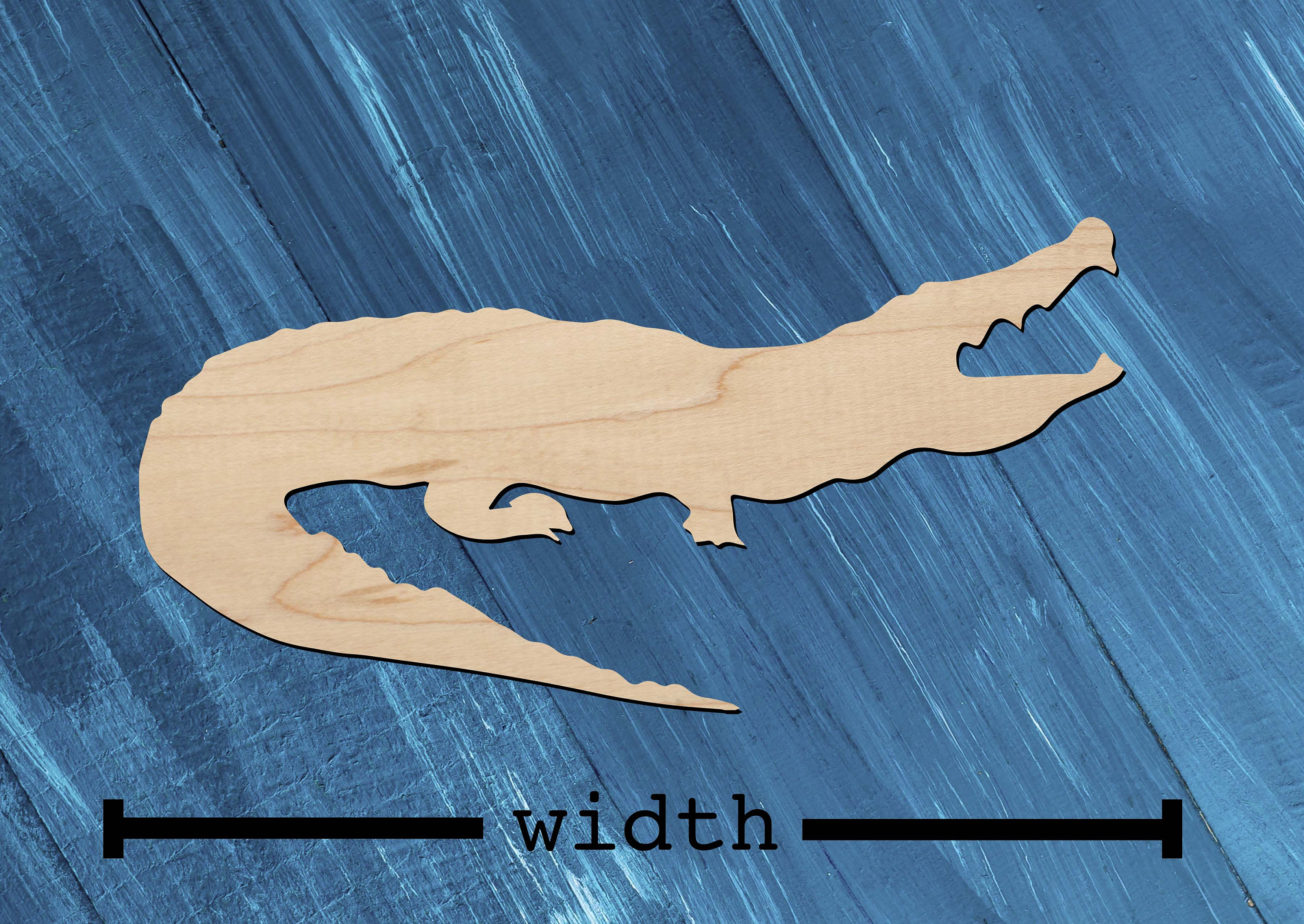 Alligator Cut Out Gator Shape Laser Cut Alligator from | Etsy