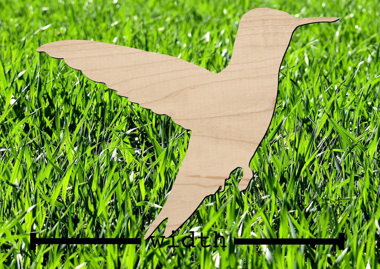 Hummingbird Cut Out Animal Shape Laser Cut Bird From Wood | Etsy