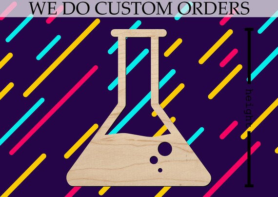 Science Equipment Cut Out Test Tube Shape Laser Cut | Etsy
