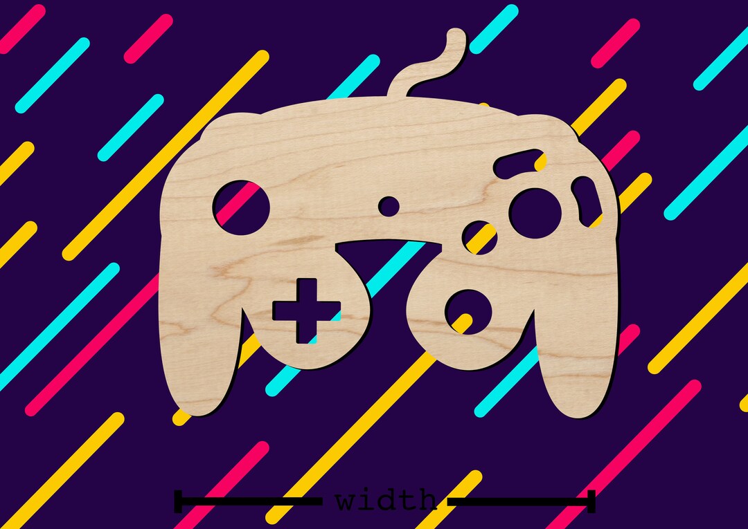 Modern Game System Controller Cut Out - Laser Cut From Wood - Etsy