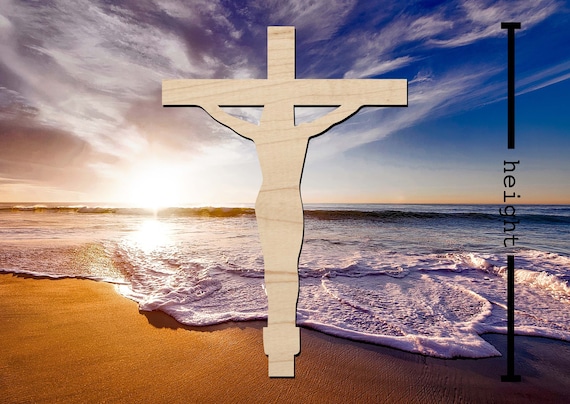 Jesus Christ Cut Out Cross Shape Laser Cut Cross From Wood - Etsy