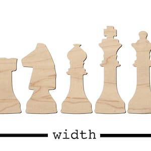 Chess Pieces Cut Out - Board Game Shape - Laser Cut Chess Pieces From ...