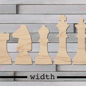 Chess Pieces Cut Out - Board Game Shape - Laser Cut Chess Pieces From ...