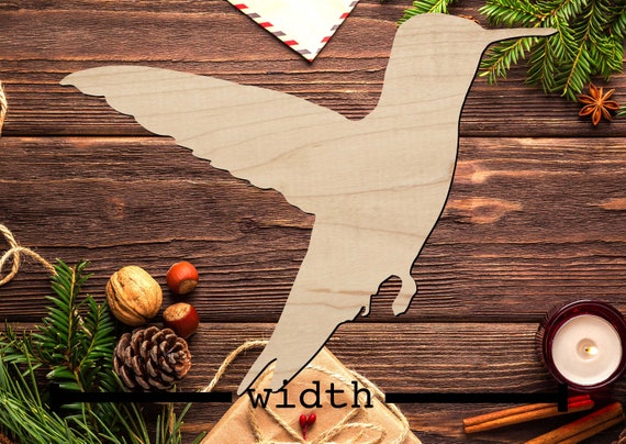 Hummingbird Cut Out Animal Shape Laser Cut Bird From Wood | Etsy