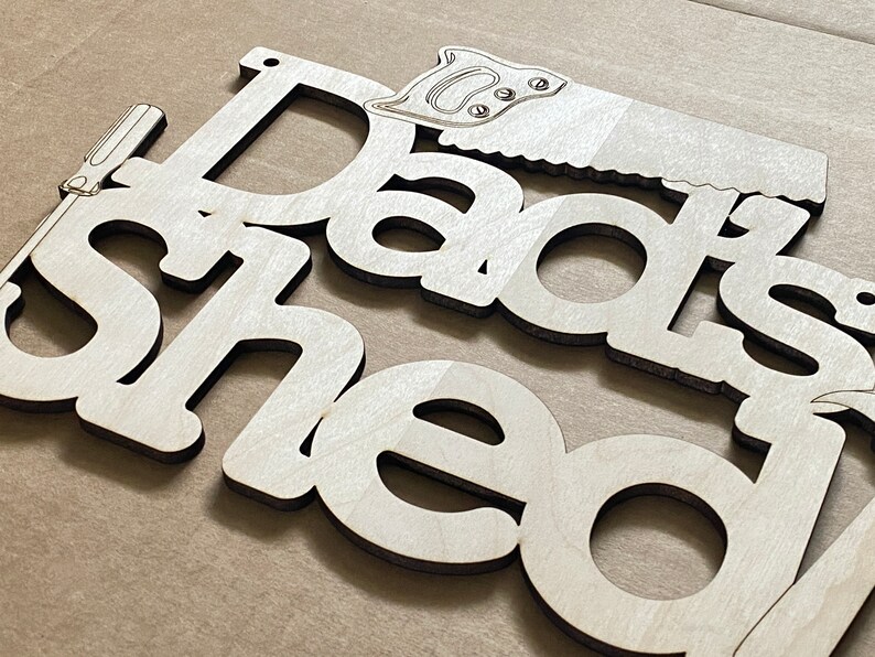 Dad's Shed Sign Garage or Shed Signage Shape Laser Cut - Etsy