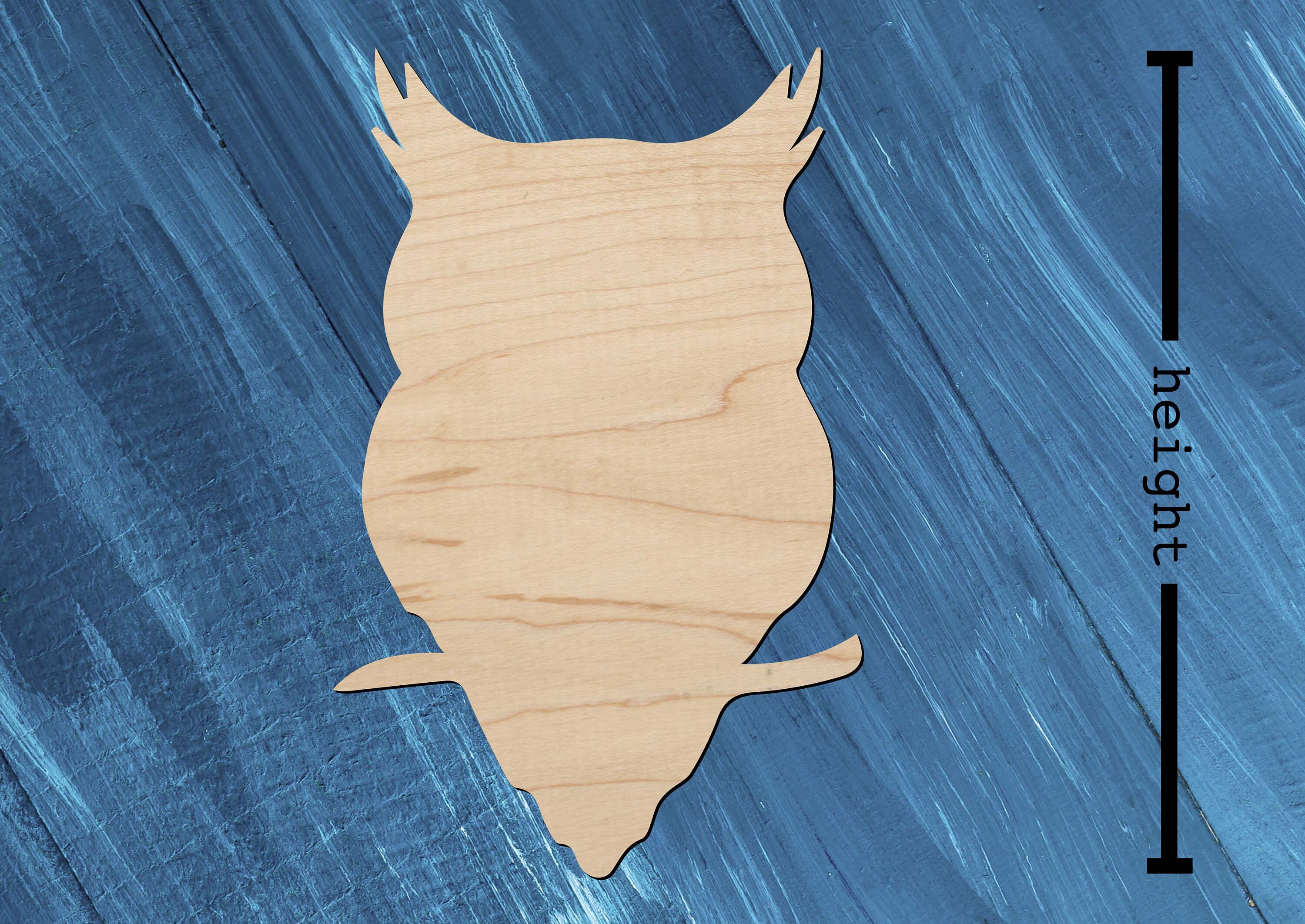 Owl Cut Out - Animal Shape - Laser Cut Bird From Wood - Etsy