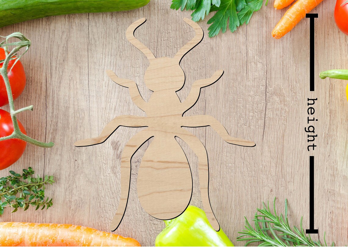 Ant Cut Out Bug Shape Laser Cut Insect From Wood - Etsy