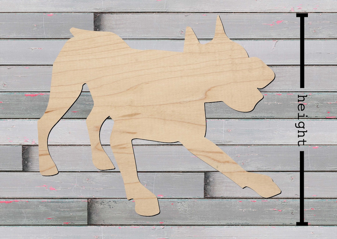 Playing Dog Cut Out - Animal Shape - Laser Cut Short-tailed Dog From ...