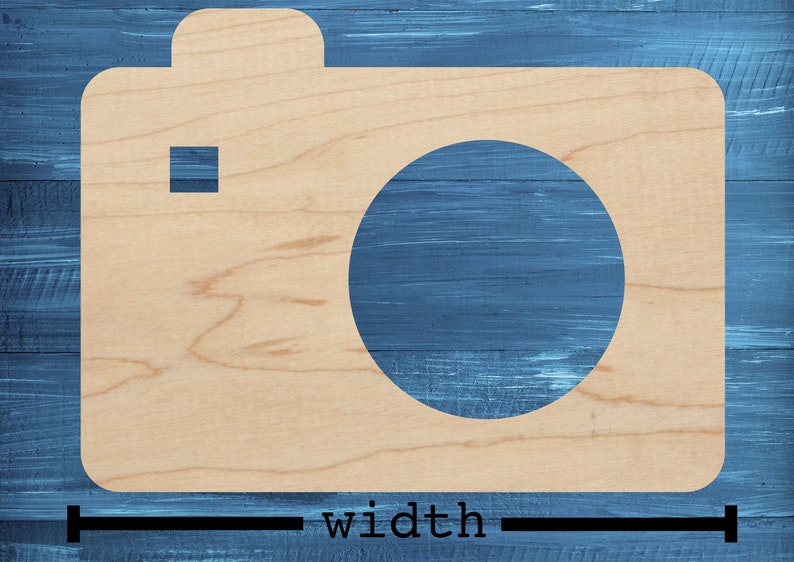 Camera Cut Out Photography Camera Shape Laser Cut From - Etsy