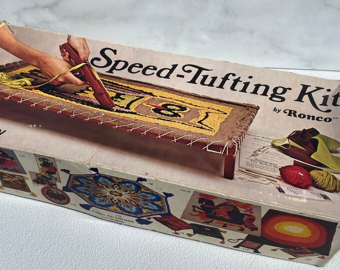 Retro 70s Speed-tufting Kit by Ronco USA 1975 Vintage DIY Tufting Rug ...