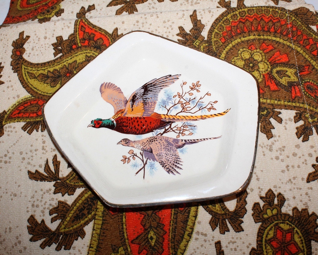 Vintage West Highland Pottery Flying Pheasant Birds Ceramic - Etsy ...