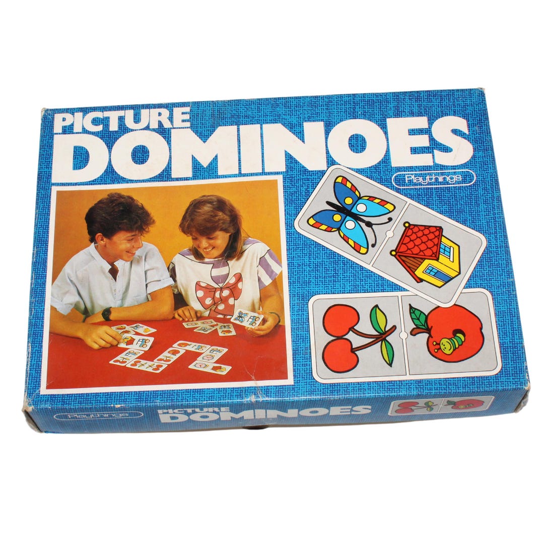 Vintage Playthings Children's Picture Dominos Vintage Educational Game ...