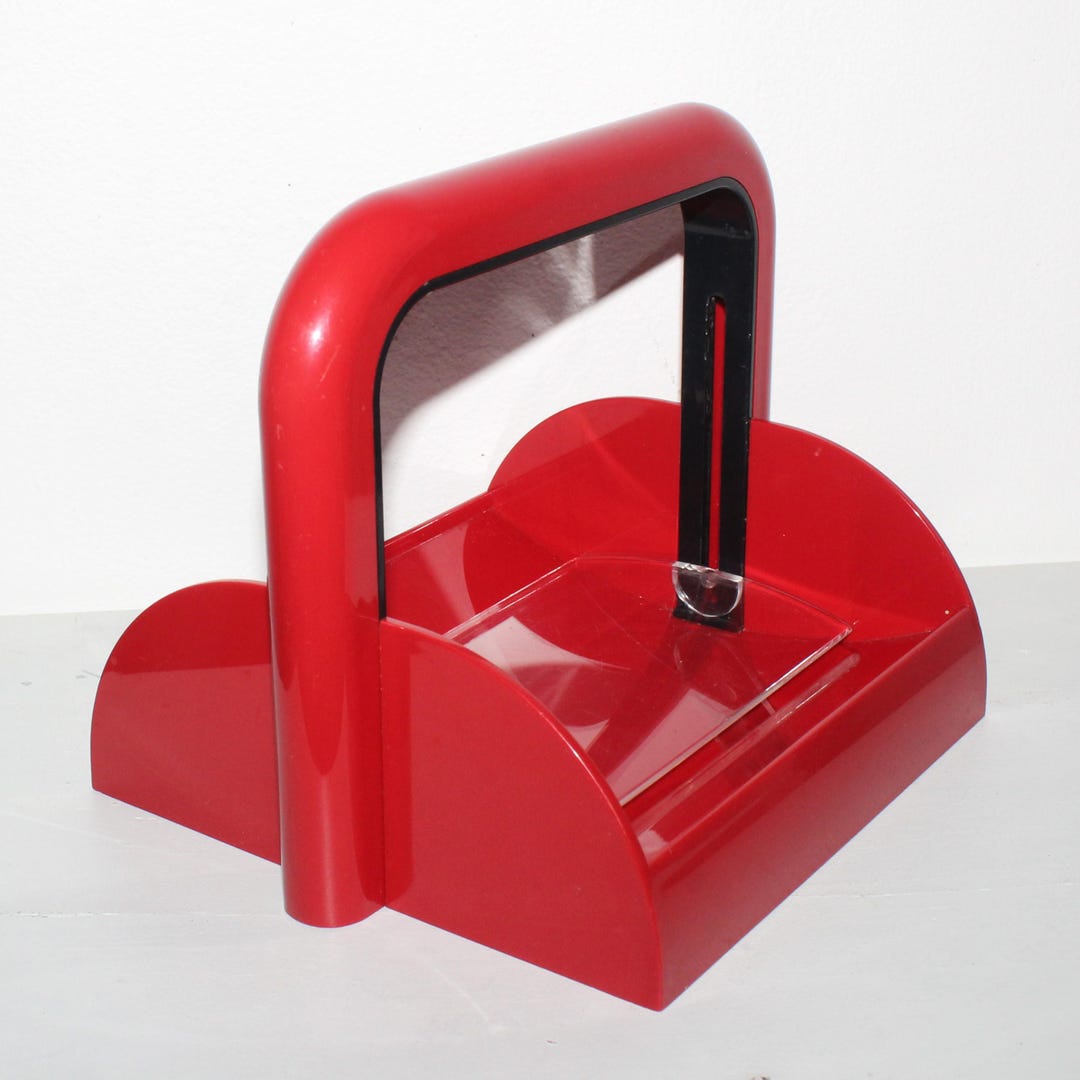 1980s Guzzini Papillon Series Red Napkin Holder Vintage 80s Design by ...
