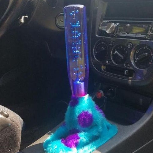 Fuzzy Blue With Purple Spots Shift Boot Choice of Thread - Etsy