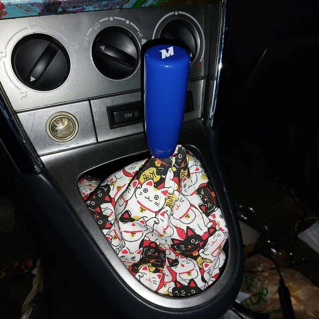 Kawaii Japanese Lucky Cats Shift Boot | JDM | Choice of Thread Color ...