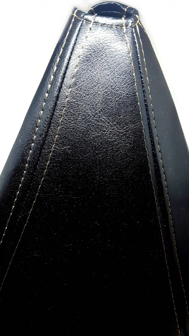 Leather Shift Boot OR E-brake Boot Black Faux Leather - Etsy