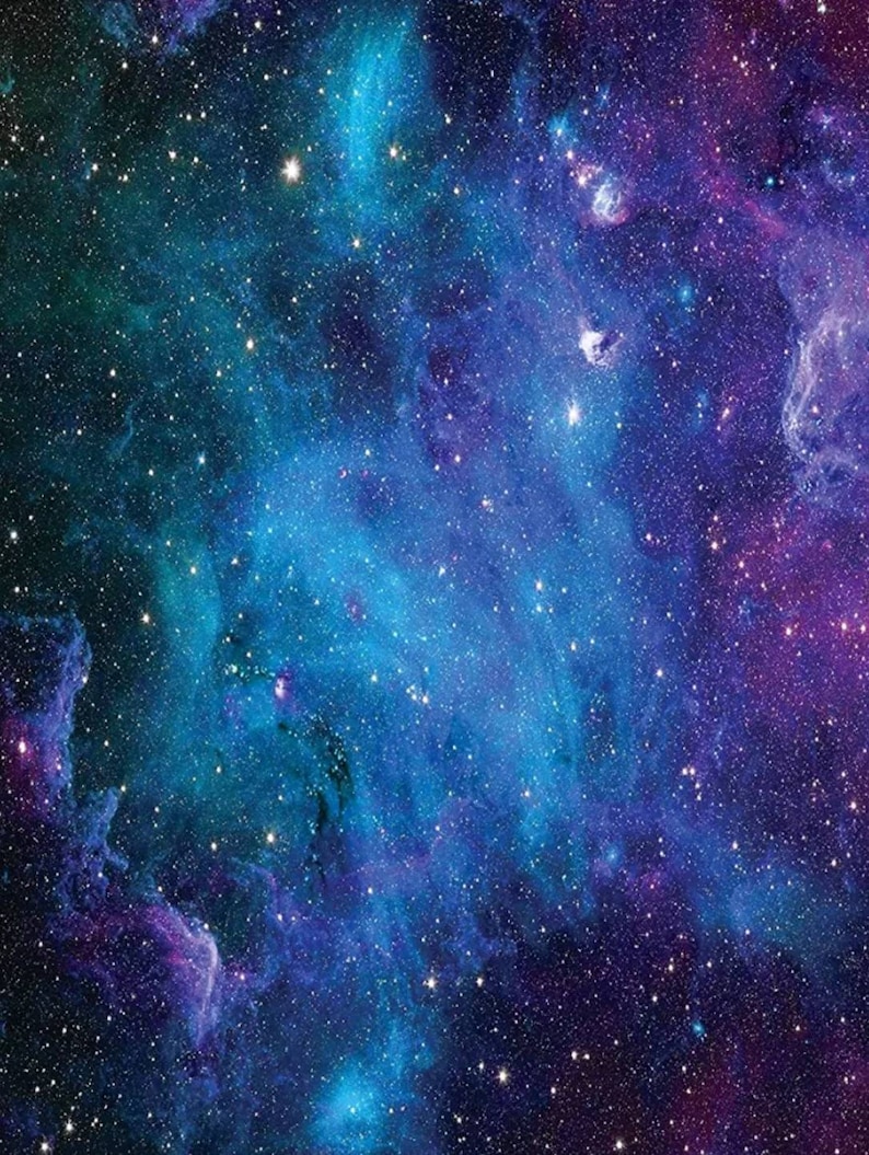 Galaxy Fabric Multiple Color Options Nebula Galaxy Space | Etsy