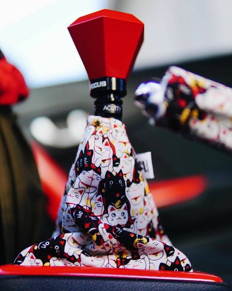 Kawaii Japanese Lucky Cats Shift Boot | JDM | Choice of Thread Color ...