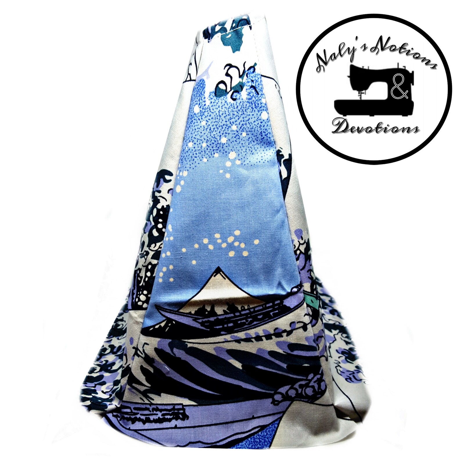 Blue Flowy Big Japanese Wave Shift Boot OR Handbrake Boot Cover ...
