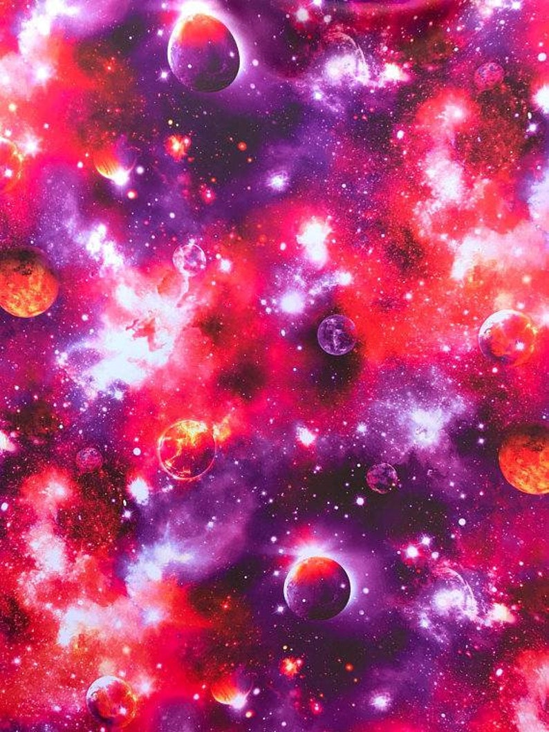 Galaxy Fabric Multiple Color Options Nebula Galaxy Space - Etsy UK